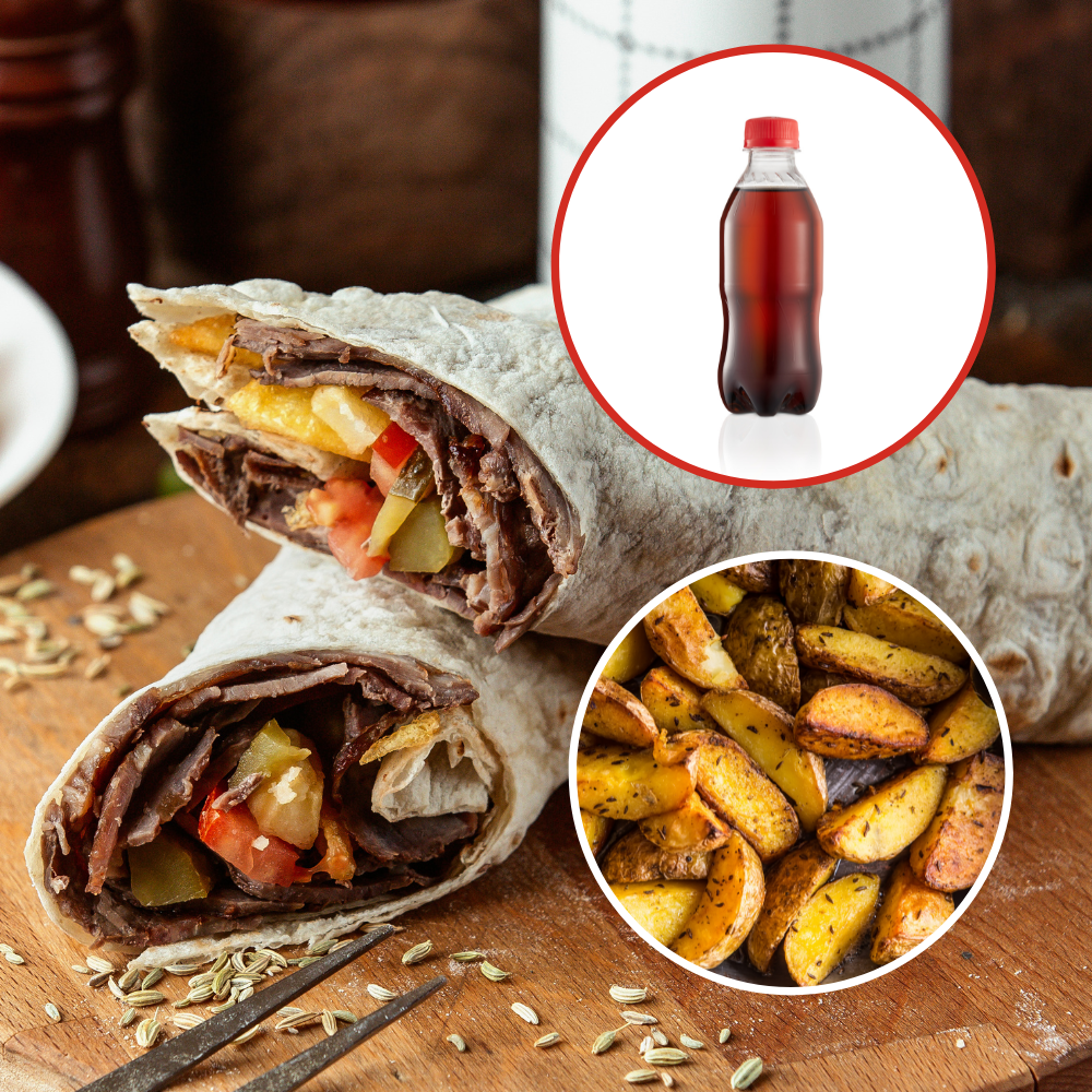 Shawarma Beef Sandwich Combo - Delicious & Filling Meal